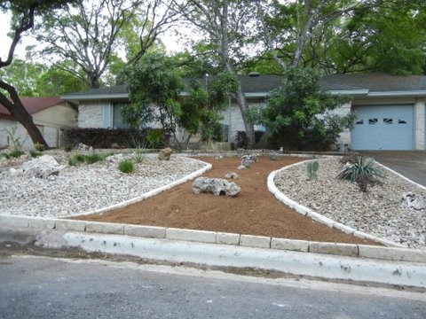 Transition using native Austin plants and materials - Contemporary ...