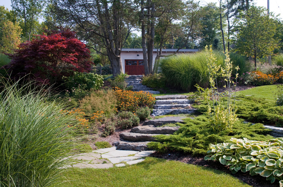 Transitions: Pathways, Landings & Steps - Traditional - Landscape ...