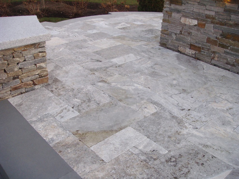Travertine Pavers - Contemporary - Landscape - New York - by Stonehenge ...