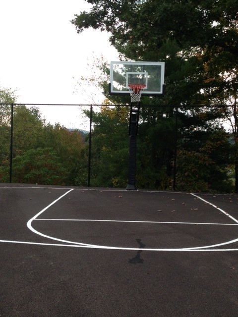 Travis H's Pro Dunk Gold Basketball System on a 45x45 in Cedar Bluff ...
