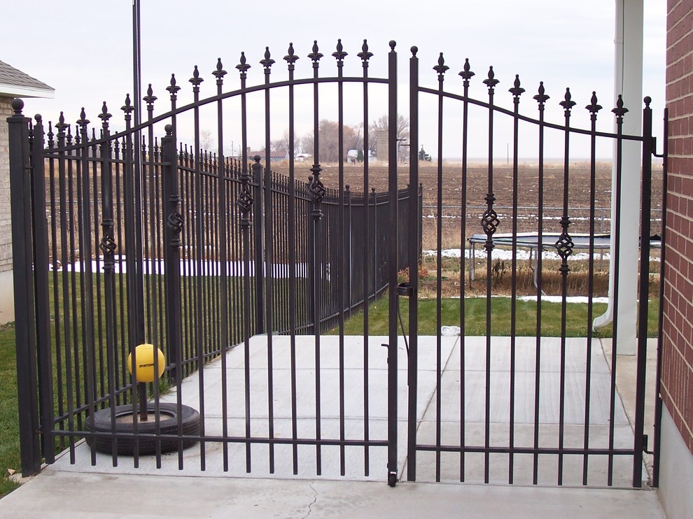Trinity Driveway Gate - Traditional - Landscape - Salt Lake City - by ...