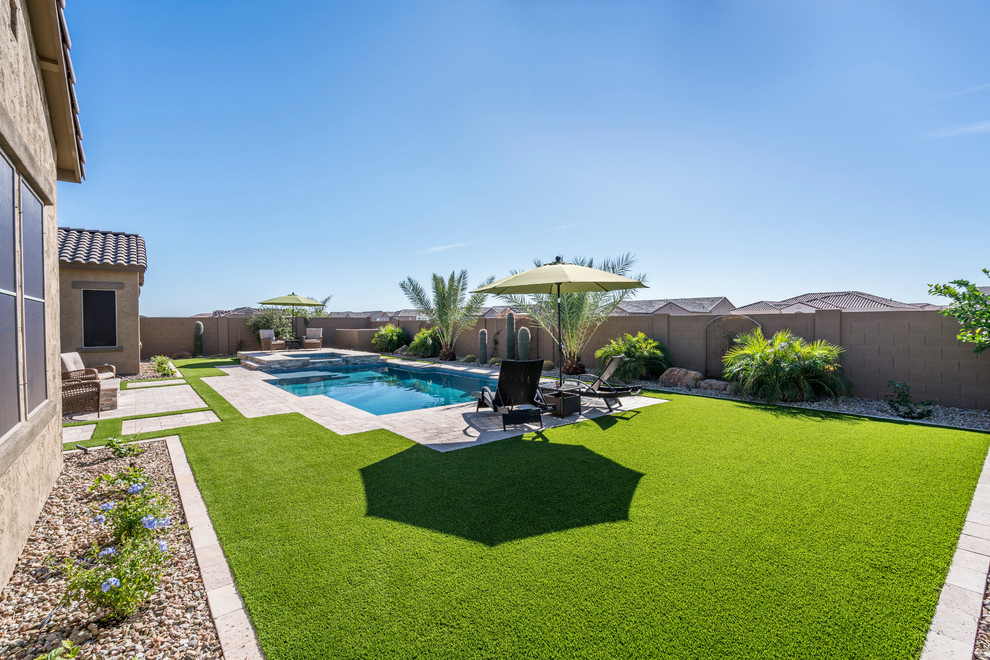 Tropical Pool & Landscape in Queen Creek - Landscape - Phoenix - by ...