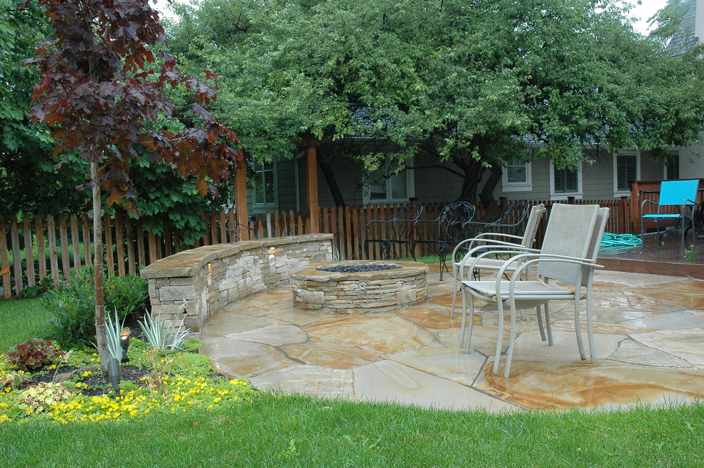 Tudor Style Home East Salt Lake Back Yard - Traditional - Landscape ...