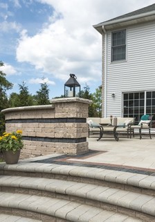 Unilock Brussels Block Dimensional Steps - Traditional - Landscape ...