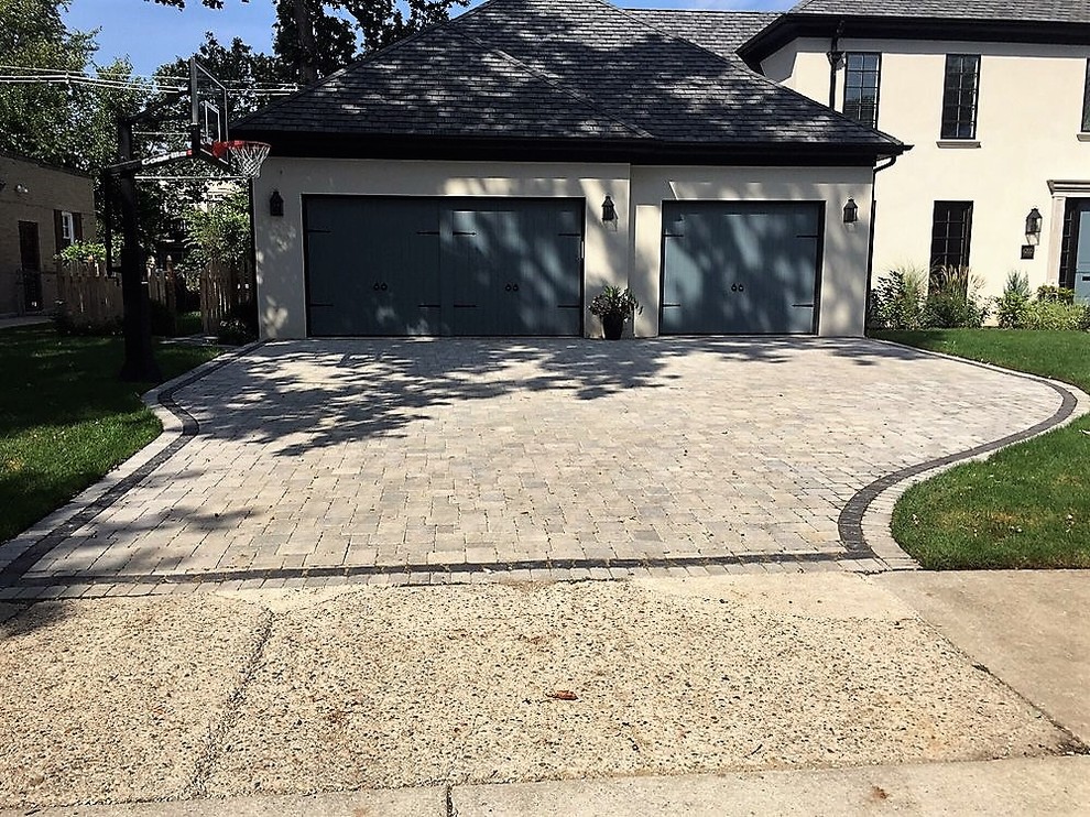 Unilock Driveway & Walkway - Traditional - Landscape - Chicago - by ...