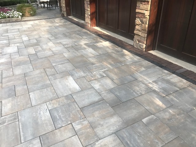 Unilock Paver driveway - Rustic - Garden - New York - by Randazzo's ...