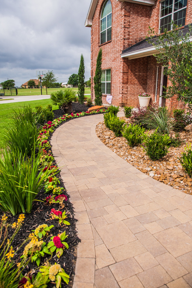 Unique Suburban Entryway - Transitional - Landscape - Austin - by ...