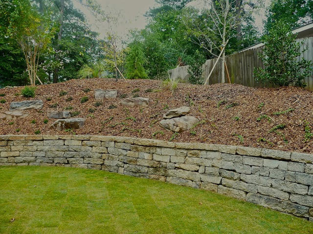 'Urbanite' Recycled concrete retaining walls - Landscape - Atlanta - by ...