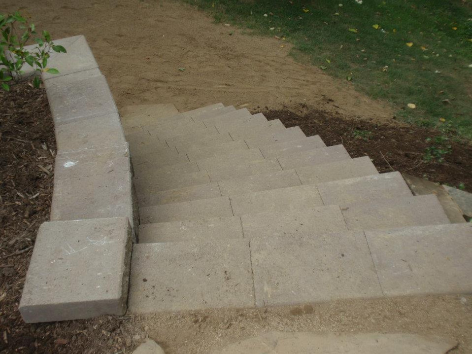 Versa-Lok Steps and Wall - Landscape - Other - by Bush Landscaping | Houzz