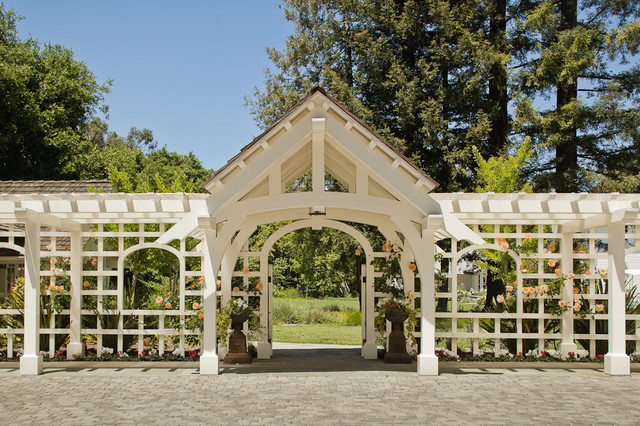 Victorian Pool House, Atherton, California - Victorian - Garden - San ...