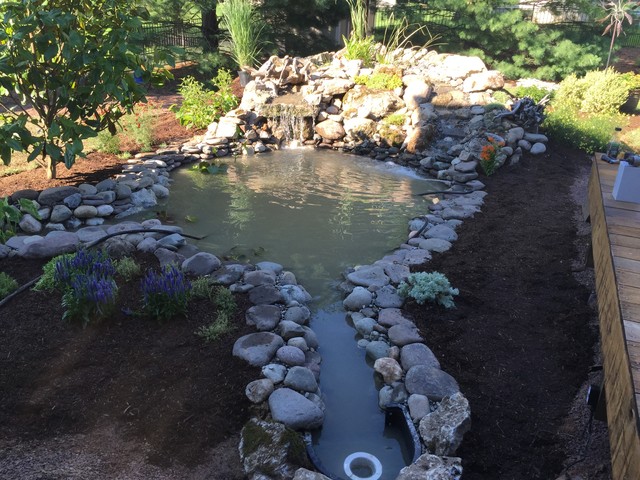 View of the entire pond - Traditional - Garden - New York - by Fitz's ...