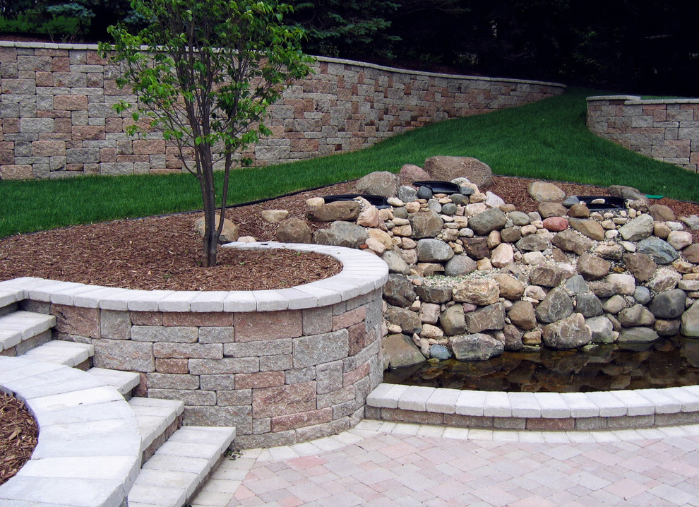 Vintage Wall & Fieldstone Waterfall - Landscape - Other - by Madison ...