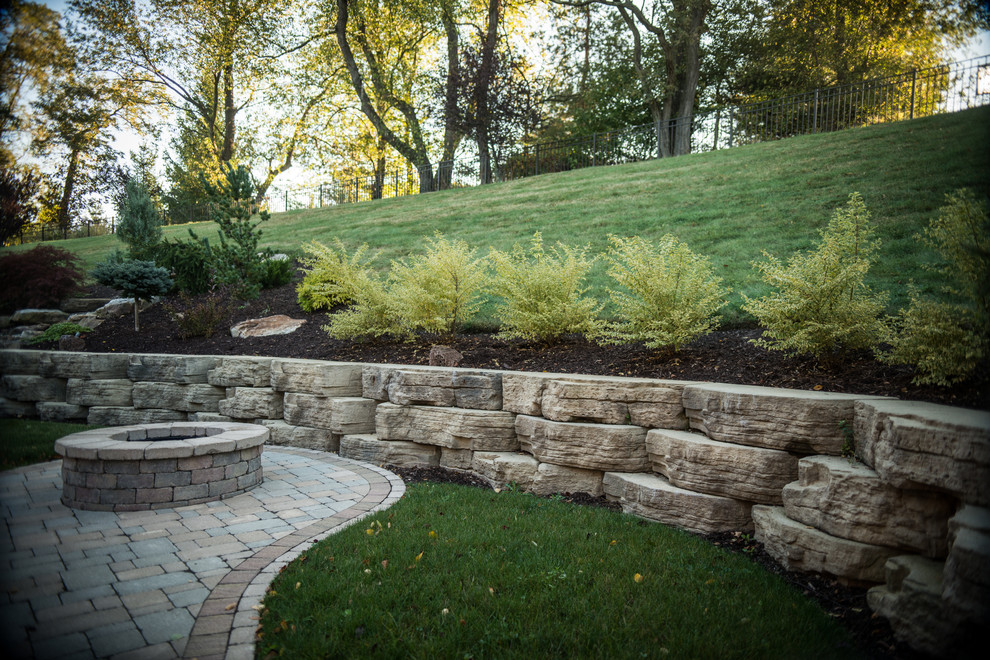 Warming Outdoor Fireplace & Fire Pit Retreats - Traditional - Garden ...