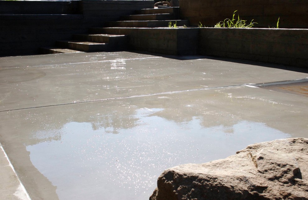 Washed and Exposed Concrete - Polished Concrete - Modern - Landscape ...