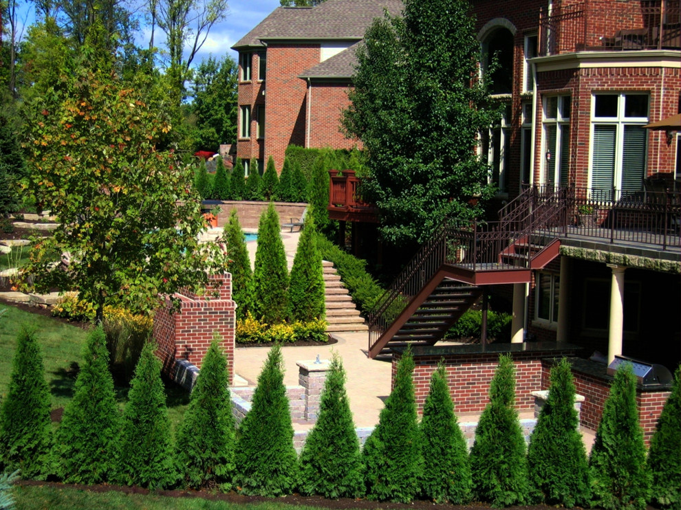 Washington Township Custom Swimming Pool with Elevation - Landscape ...