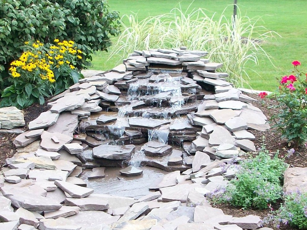 Water Feature - Rustic - Landscape - Columbus - by Pony Lawncare and ...