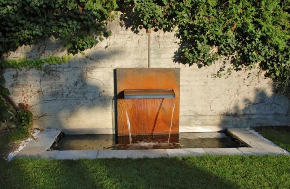 Modern Outdoor Wall Water Feature – Wall Design Ideas