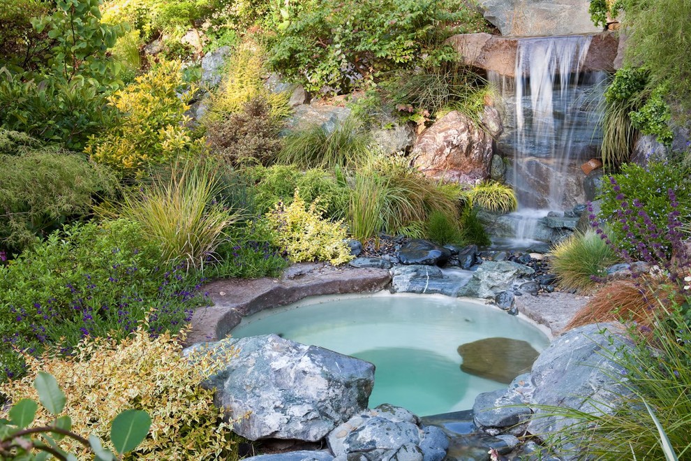 waterfall and hot tub - Contemporary - Landscape - San Francisco - by ...
