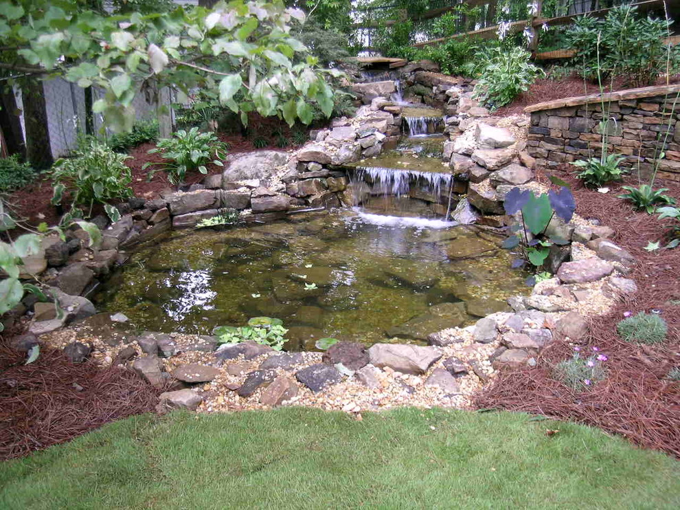 Waterfall and pond - Traditional - Landscape - Atlanta - by Legacy ...