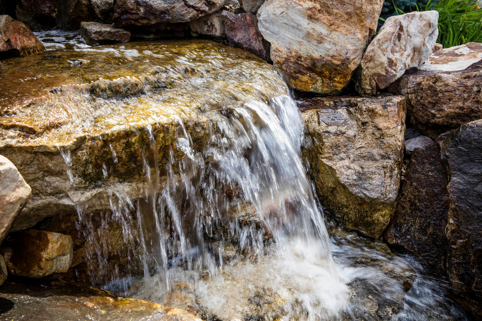 Waterfall - Rustic - Landscape - Denver - by C&H Landscaping | Houzz
