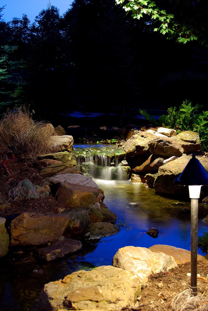 Waterfall lighting - Traditional - Landscape - Indianapolis - by Lite4 ...