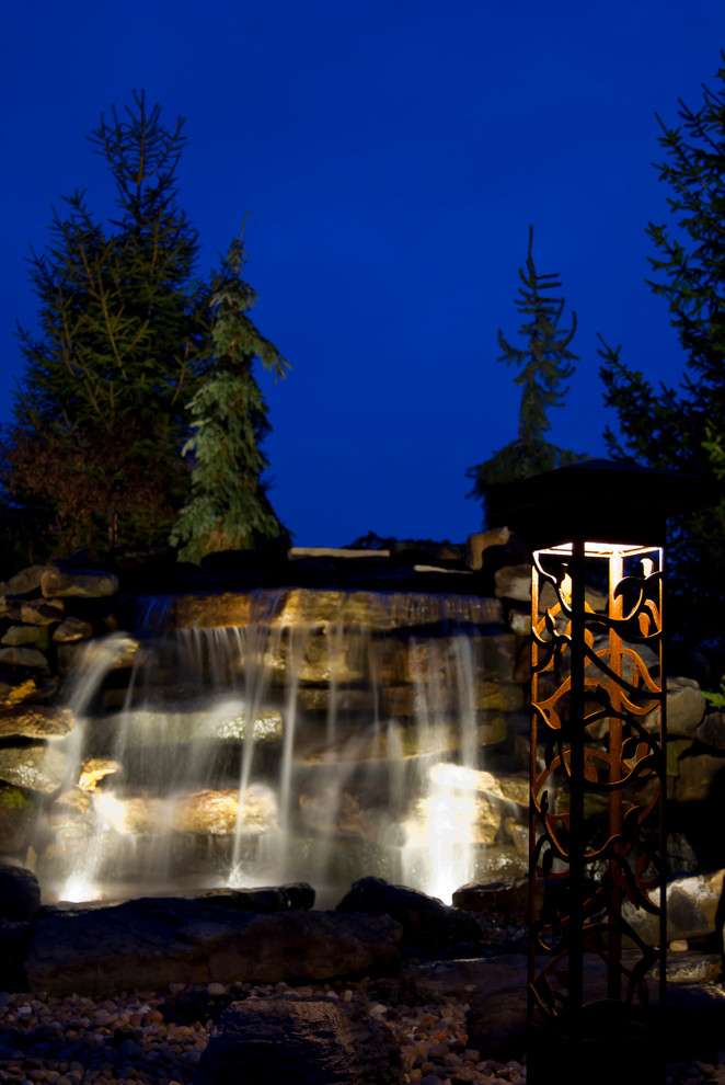 Waterfall lighting - Traditional - Landscape - Indianapolis - by Lite4 ...