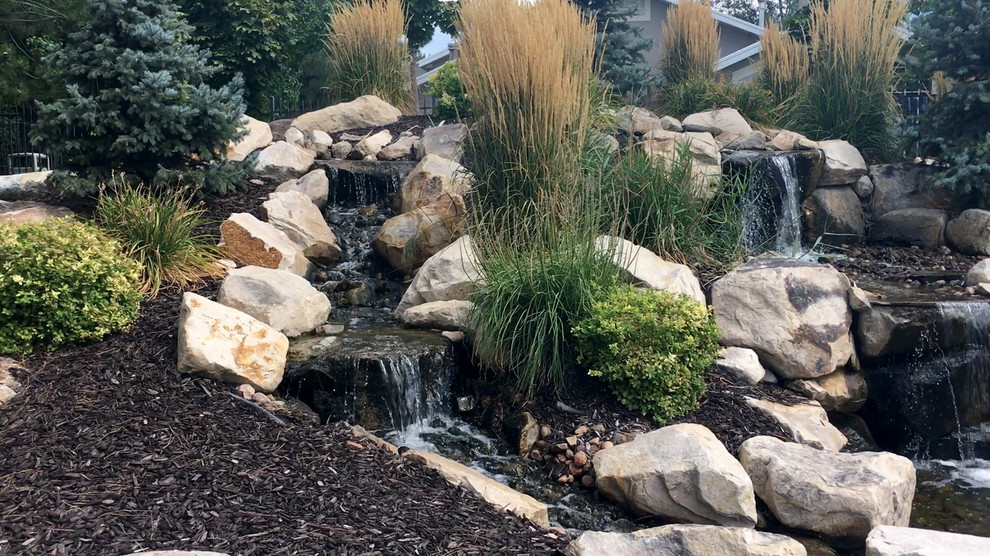 Waterfalls Water Feature at The Falls Apartments - Traditional - Garden ...