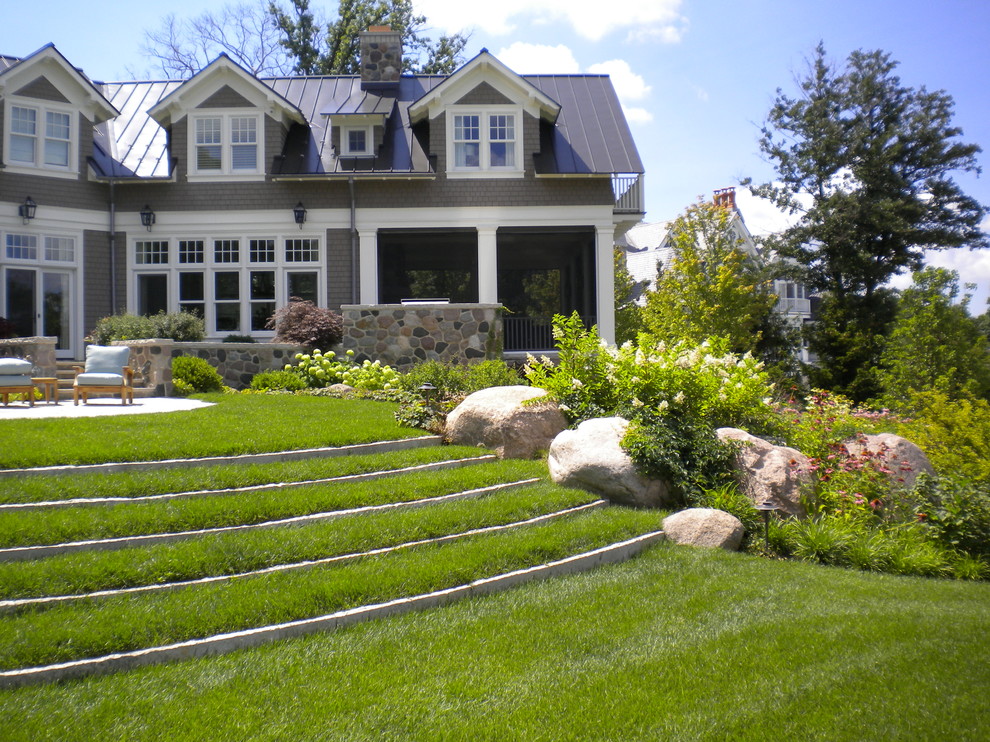 Waterfront Retreat Landscape Design - Traditional - Landscape - Chicago ...