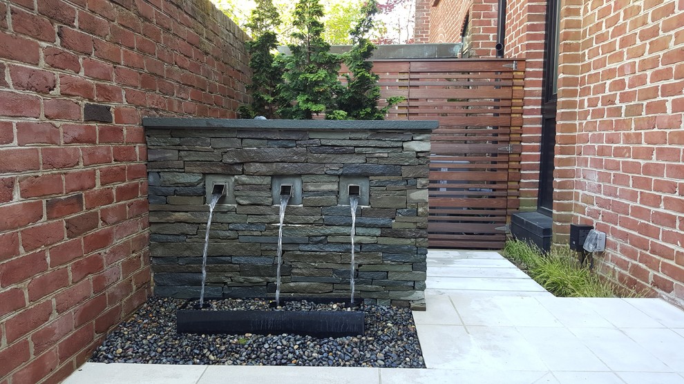Waterspout Wall - Modern - Landscape - DC Metro - by Through The Garden ...