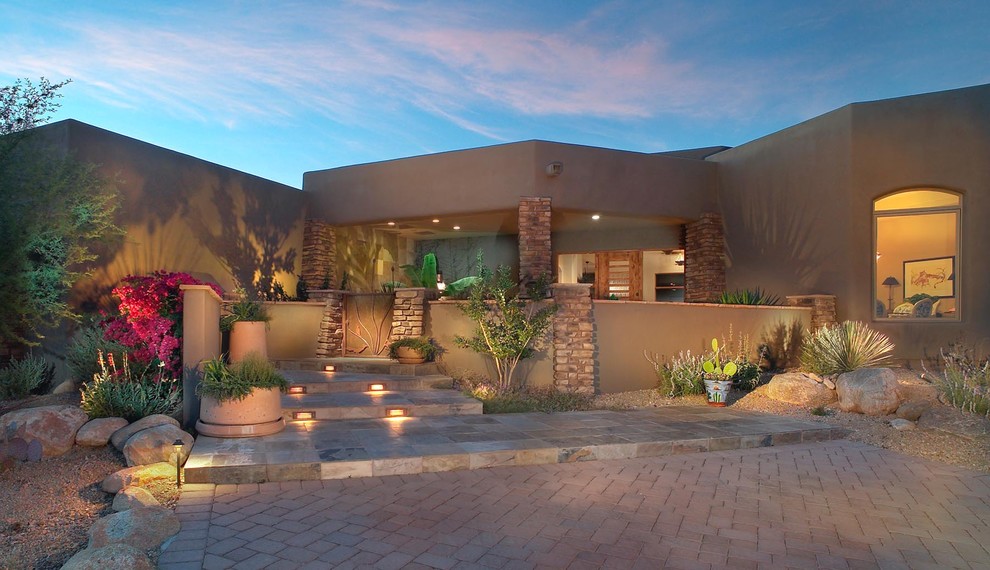 Welcome Home! - Southwestern - Landscape - Phoenix - by Sonoran Gardens ...