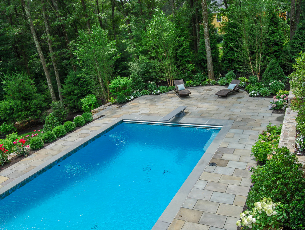 Weston Pool Terrace - Traditional - Pool - Boston - by a Blade of Grass ...