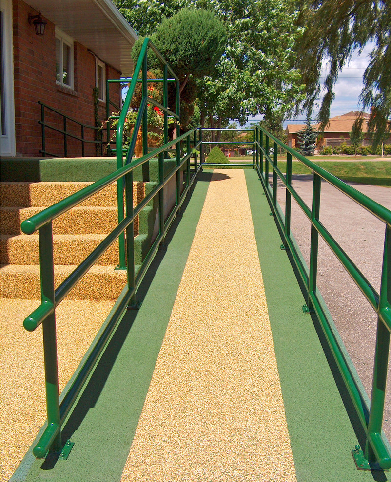 Wheelchair Ramp & Walkway by Rubaroc Rubber Safety Surfacing ...