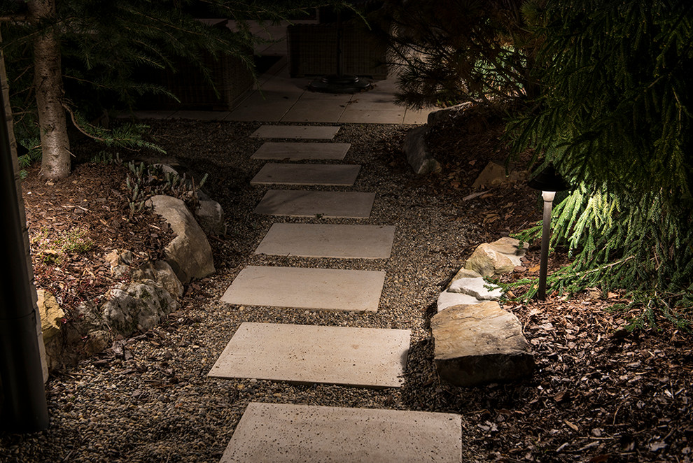 White brick modern - Contemporary - Landscape - Nashville - by ...