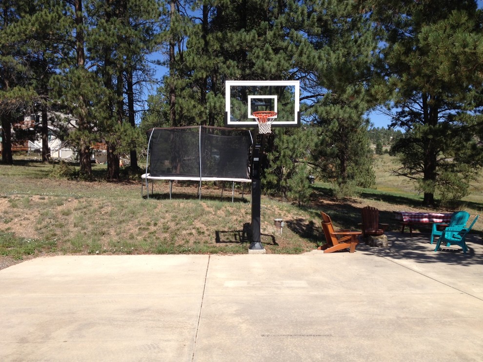William P's Pro Dunk Gold Basketball System on a 35x35 in Evergreen, CO ...
