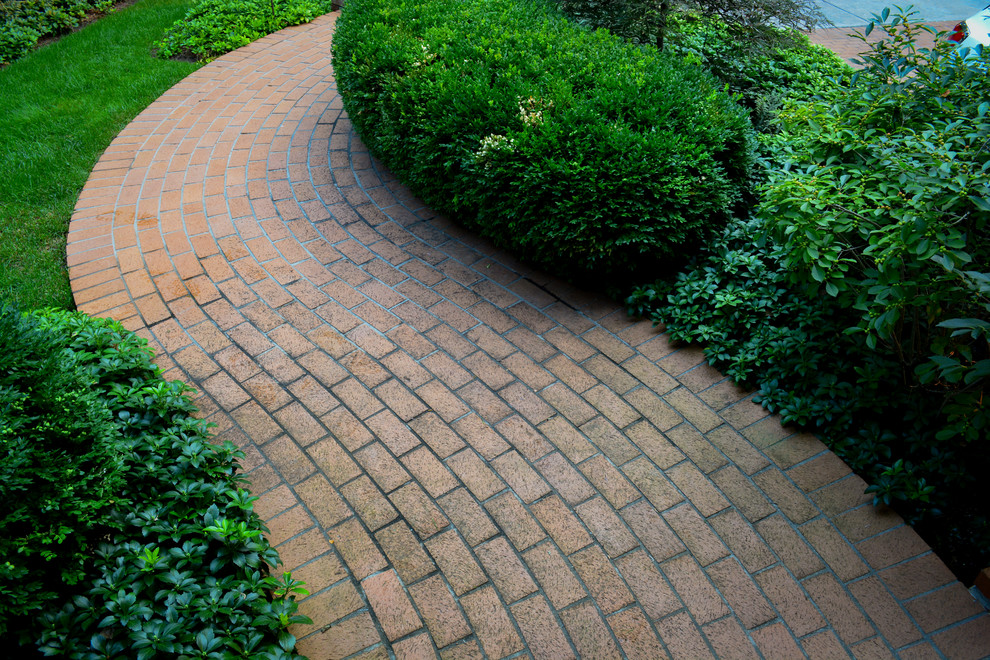 Winding Brick Entry - Traditional - Landscape - Omaha - by Breaking ...