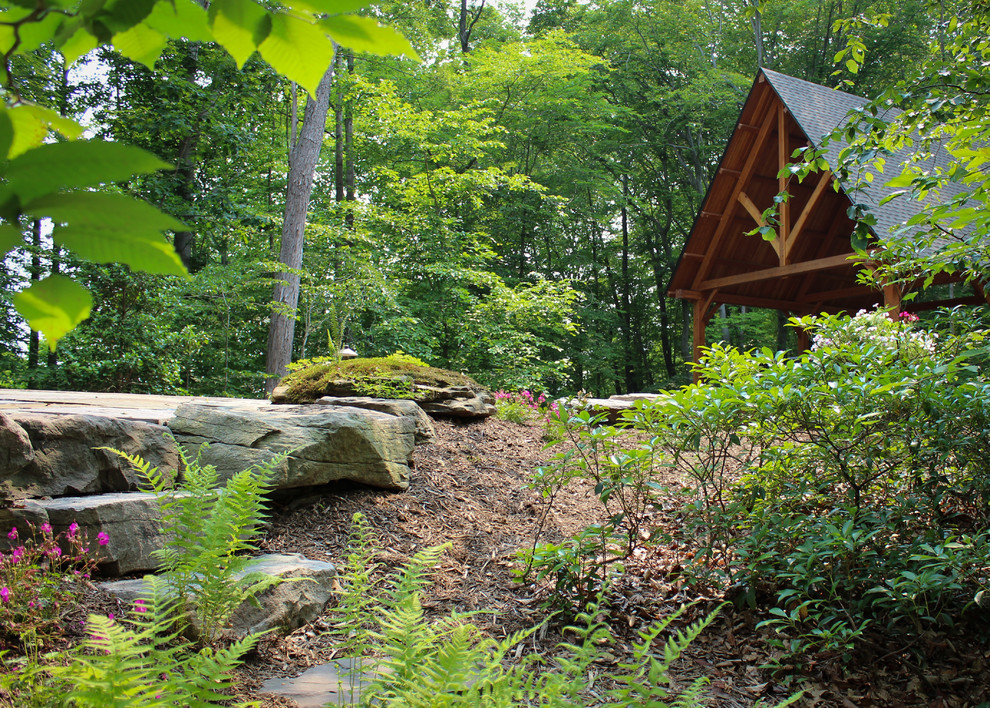 Woodland Timber Frame Home - Transitional - Landscape - DC Metro - by ...