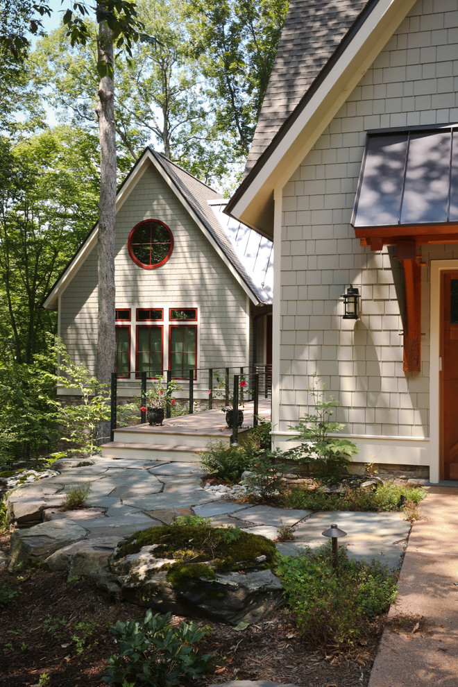 Woodland Timber Frame Home - Traditional - Landscape - DC Metro - by ...