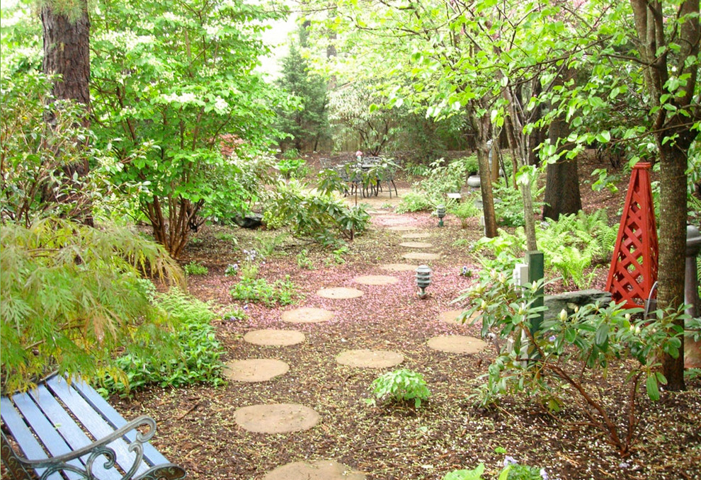 Woodland Understory Stepping Stone Pathway - Traditional - Landscape ...