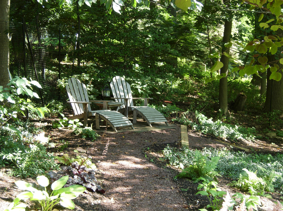 Woodland Walk Seating Area - Traditional - Landscape - Philadelphia ...