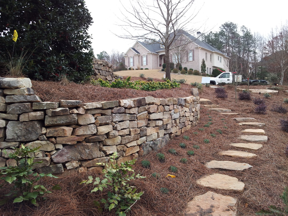 Woods Front Yard Landscape Design - Traditional - Landscape - Atlanta ...