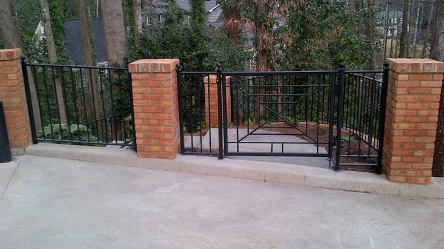 Wrought Iron garden gates - Traditional - Garden - Atlanta - by Womack ...