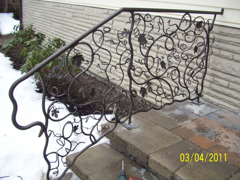 Wrought iron vine railings - Traditional - Landscape - New York - by ...