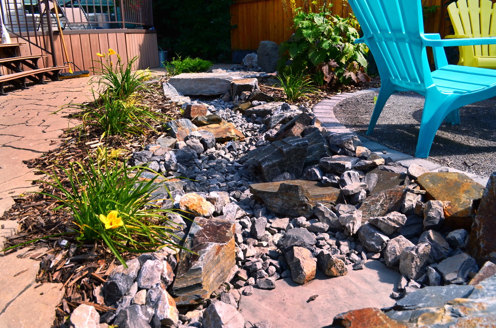 Xeriscape Low Maintenance - Small Backyard - Traditional - Landscape ...