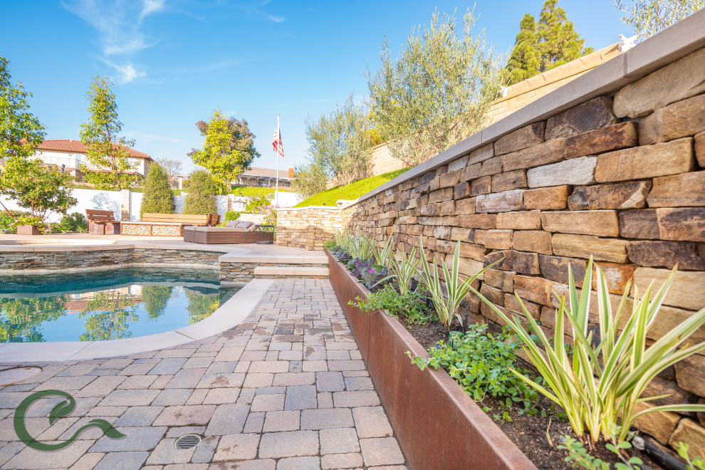 Corten Steel Planters - Transitional - Landscape - Orange County - by ...