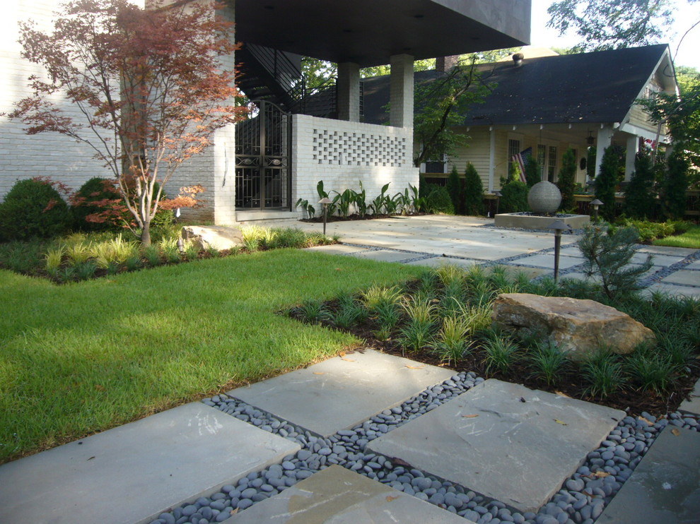 Zen Inspired Front Yard - Modern - Landscape - Atlanta - by CORE ...