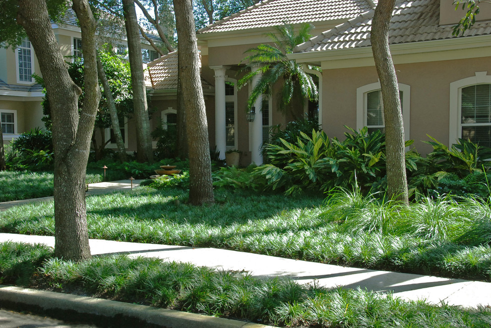 Zero Lawn Shady Garden - Modern - Landscape - Orlando - by Hortus Oasis ...