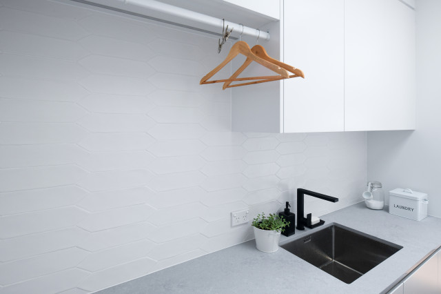 Modern laundry with hanging rail - Modern - Utility Room - Sydney - by ...