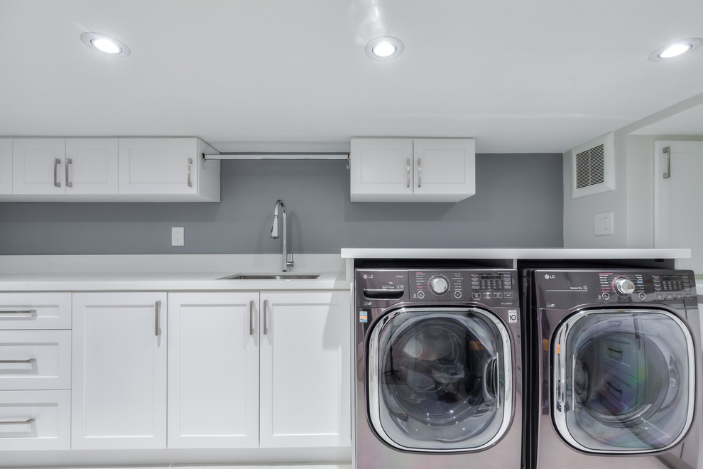 Basement low ceiling laundry - Laundry Room - Toronto - by Intrinsic ...