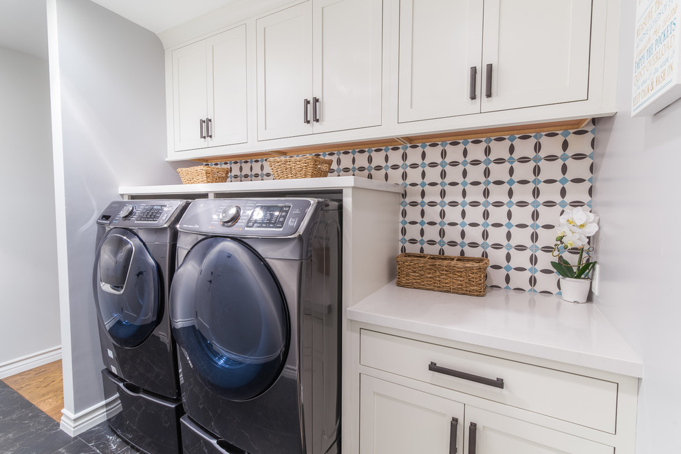 Black and White Laundry - Modern - Laundry Room - Los Angeles - by JL ...