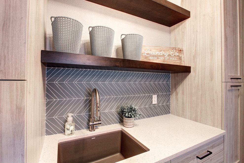 Calm Laundry/Mudroom - Modern - Laundry Room - Denver - by Color Is ...